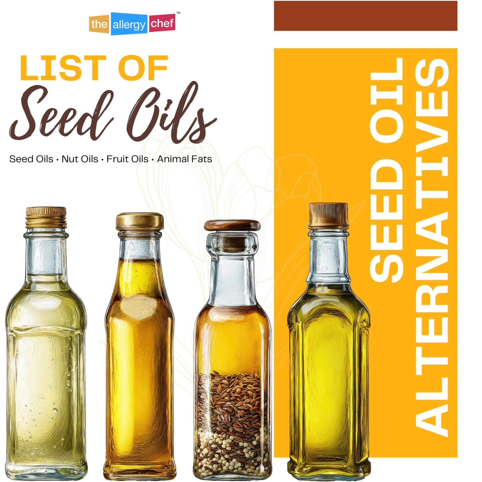 List of Seed Oils & List of Seed Oil Alternatives & Smoke Points | The ...